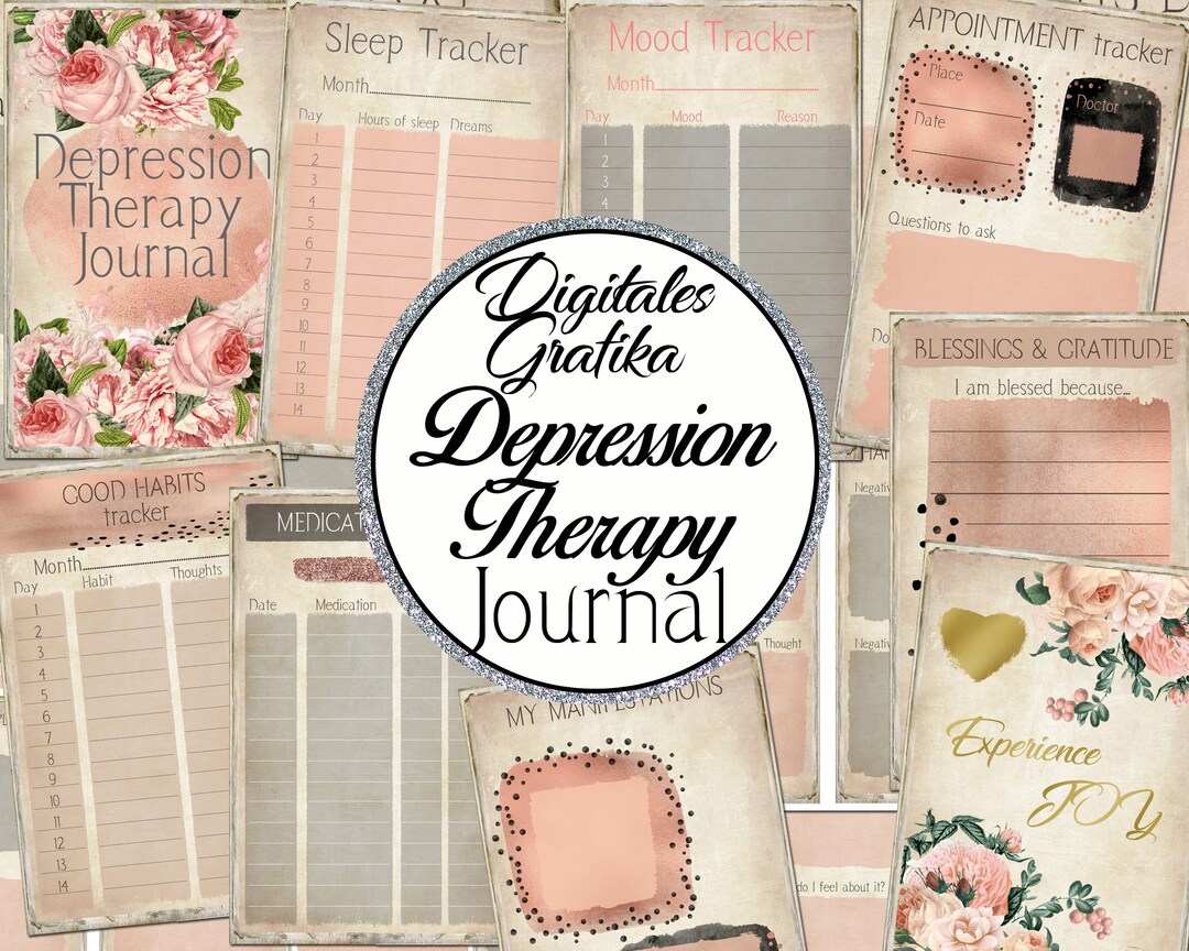DEPRESSION THERAPY FUNCTIONAL Journal Digital Journal - Etsy