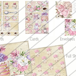 HIGH TEA JOURNAL Kit Tea Time Journal Cupcakes Flowers - Etsy