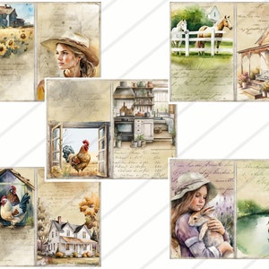 FARM DREAMING JOURNAL Kit | Country Junk Journal | Pages | Envelopes ...