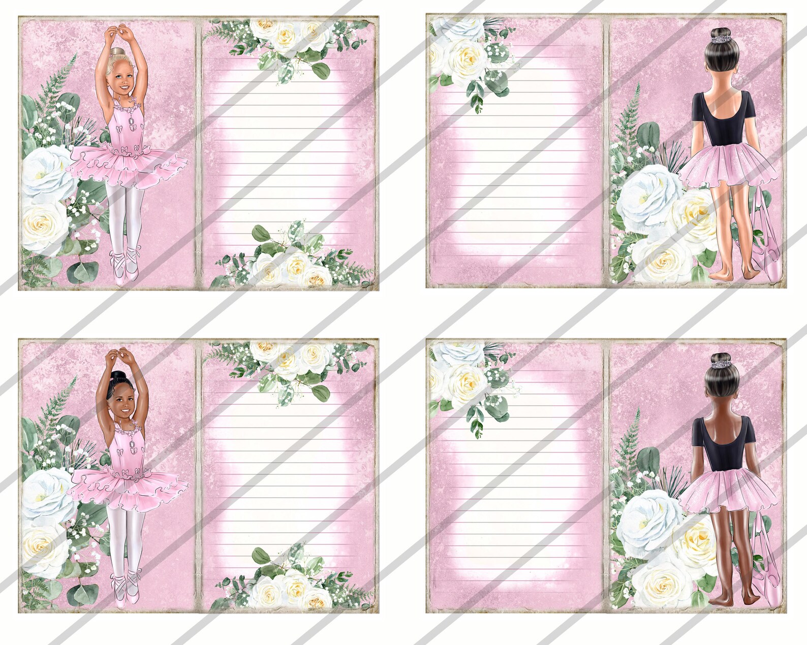 Ballerina Journal Kit: Printable Ballet Scrapbook Pages (PDF & JPEG) - Etsy