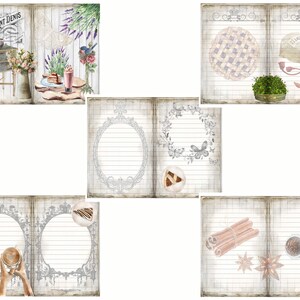 COFFEE IN PROVENCE Journal Kit Digital Junk Journal Pages France Coffee ...