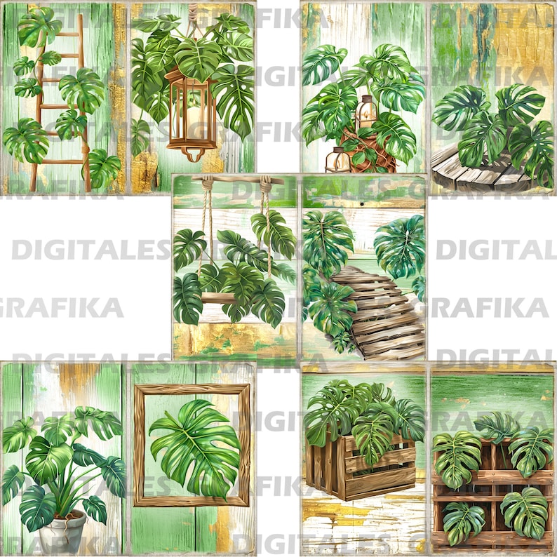 Monstera Junk Journal Kit: Printable Plant Pages (PDF & JPEG) - Etsy