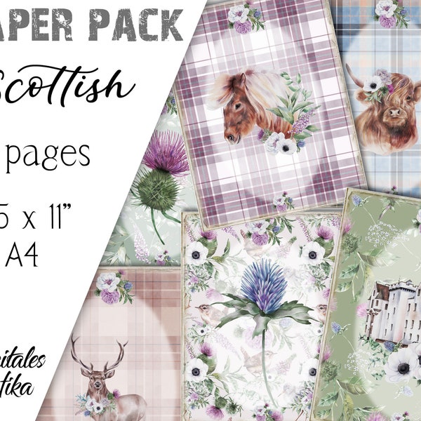 Tartan Paper - Etsy