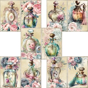 VICTORIAN SCENT JOURNAL Kit, Antique Perfume Pages, Envelopes, Flowers ...