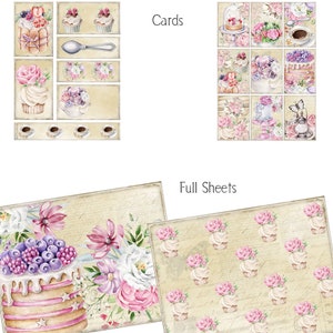 HIGH TEA JOURNAL Kit, Tea Time Journal, Cupcakes, Flowers, Cakes ...
