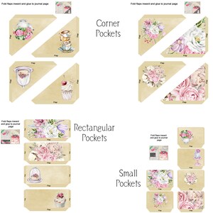 HIGH TEA JOURNAL Kit, Tea Time Journal, Cupcakes, Flowers, Cakes ...