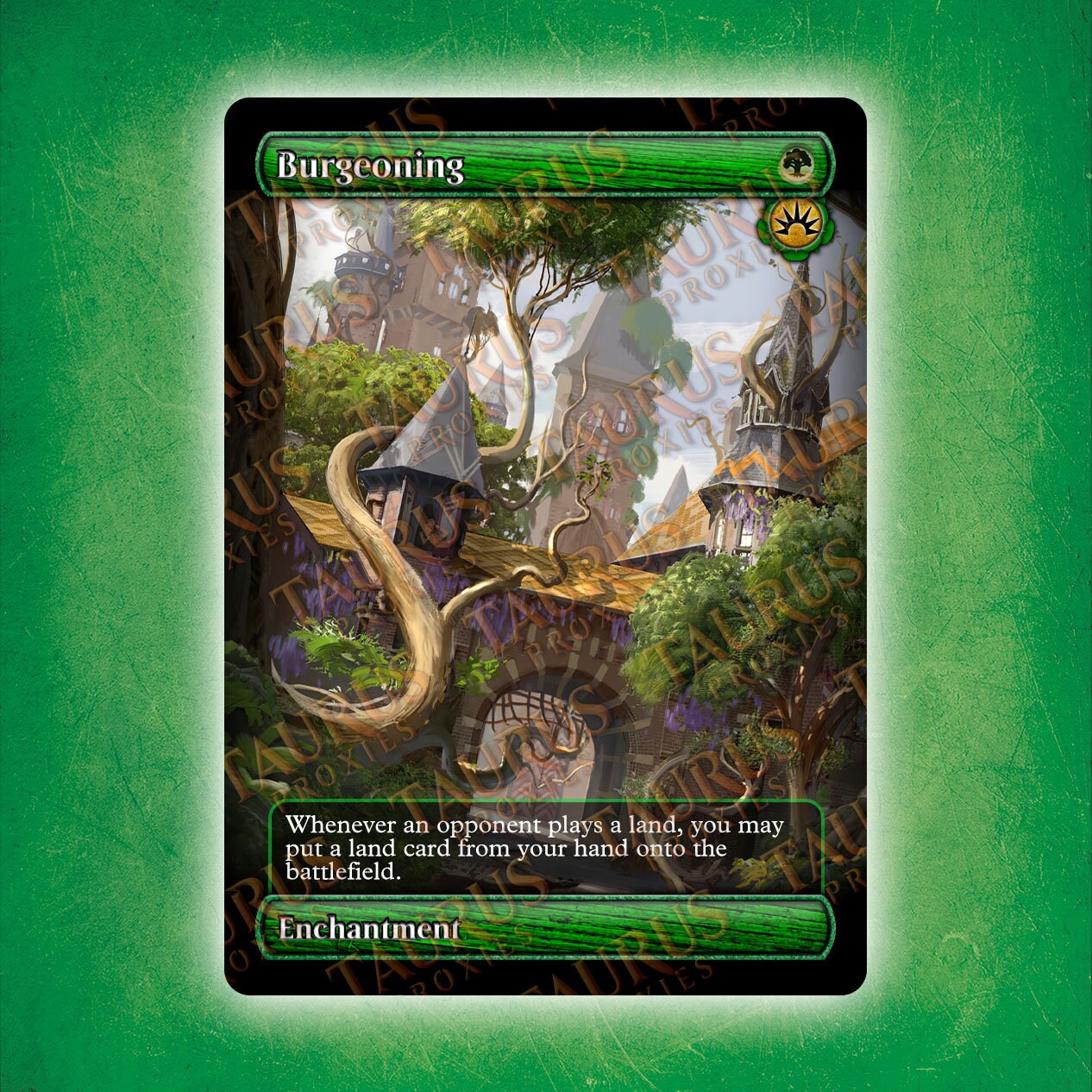 Burgeoning MTG Proxy Full Art see below for upcoming foil | Etsy