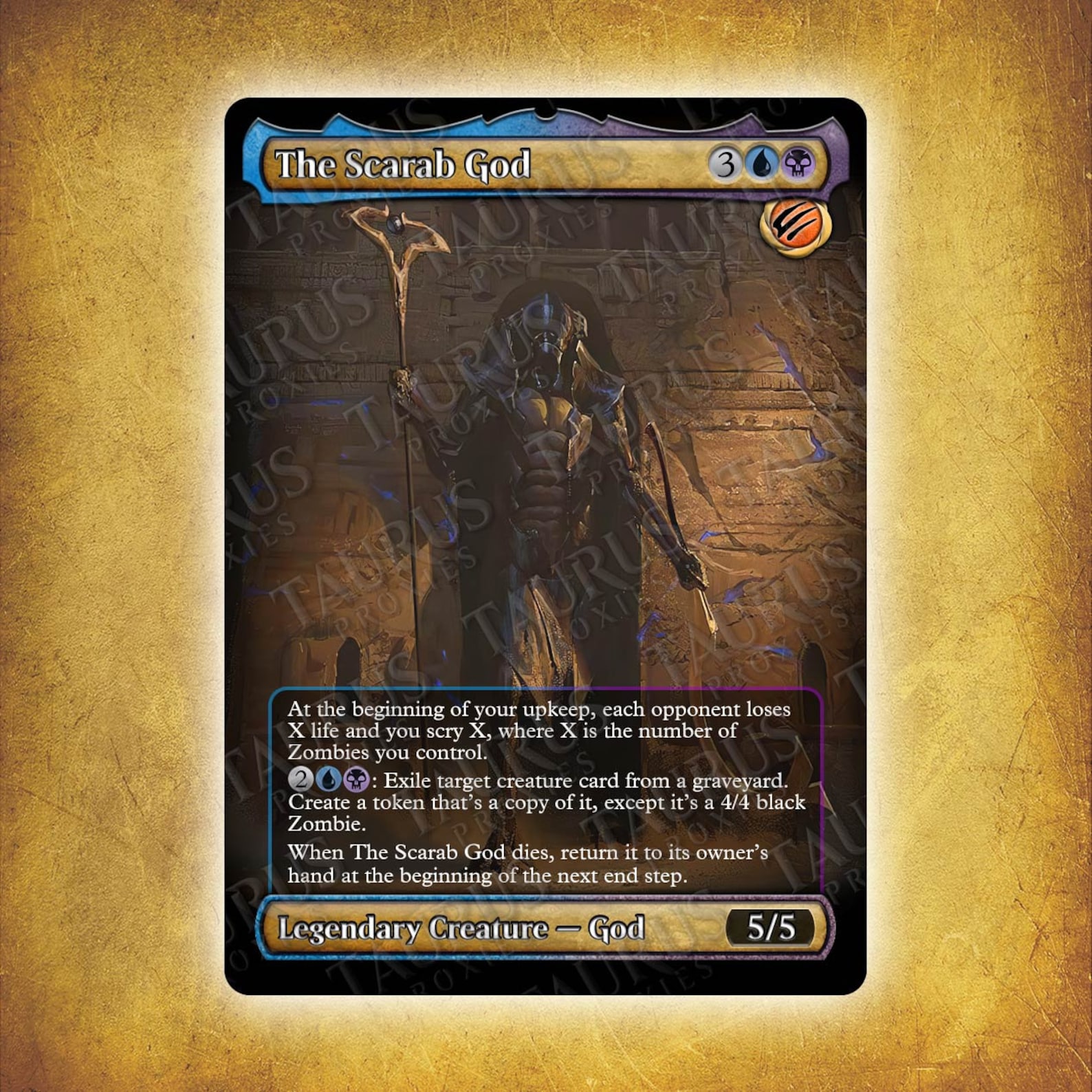 The Scarab God MTG Proxy Alter Full Art 1 Non FOIL | Etsy