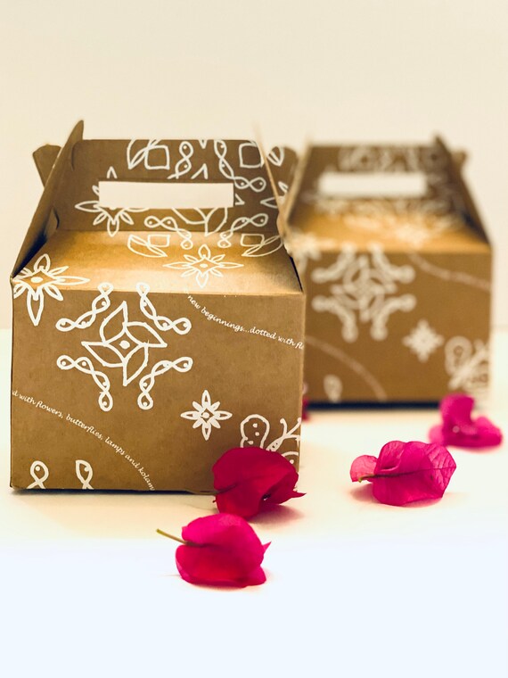 Festive Indian-design Themed Gift Box set of 6 Boxes in Size - Etsy