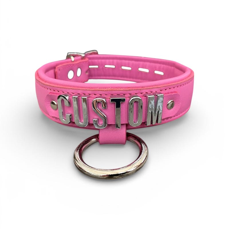 Pink Bondage Collar - Etsy