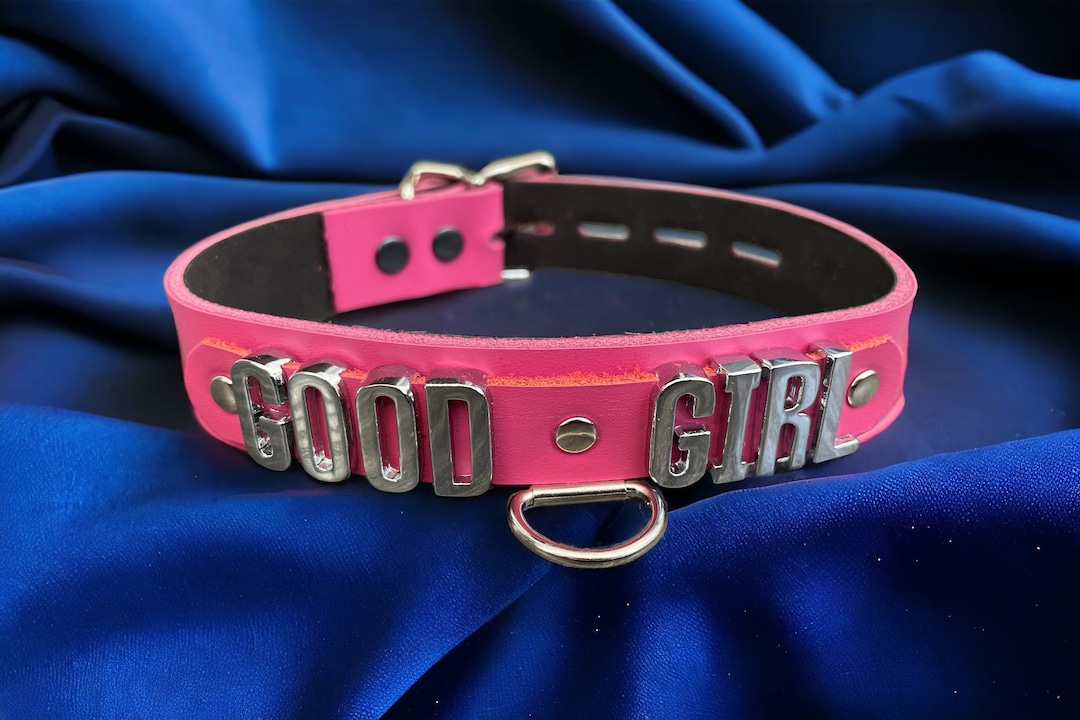 Real Leather Good Girl Collar Choker I Custom Made Collar I Choose Any ...