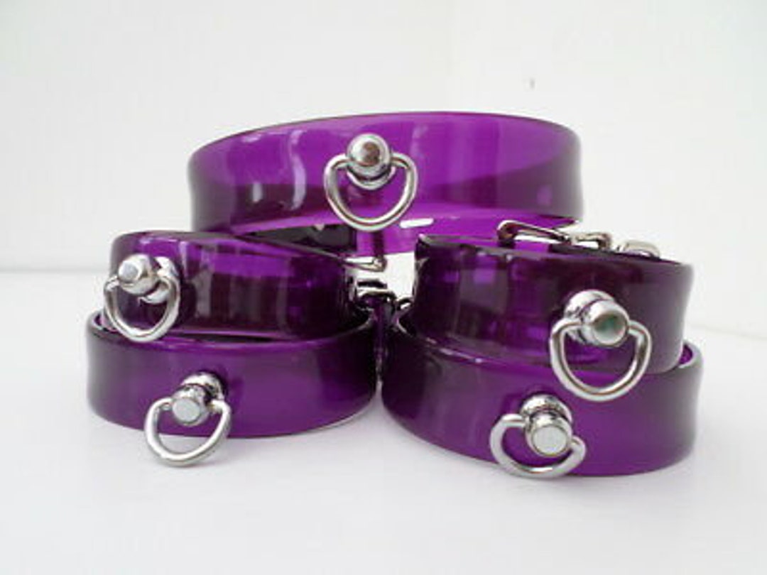 Self Bondage Gear Cuffs & Collar Lockable Restraints And Leash I ...