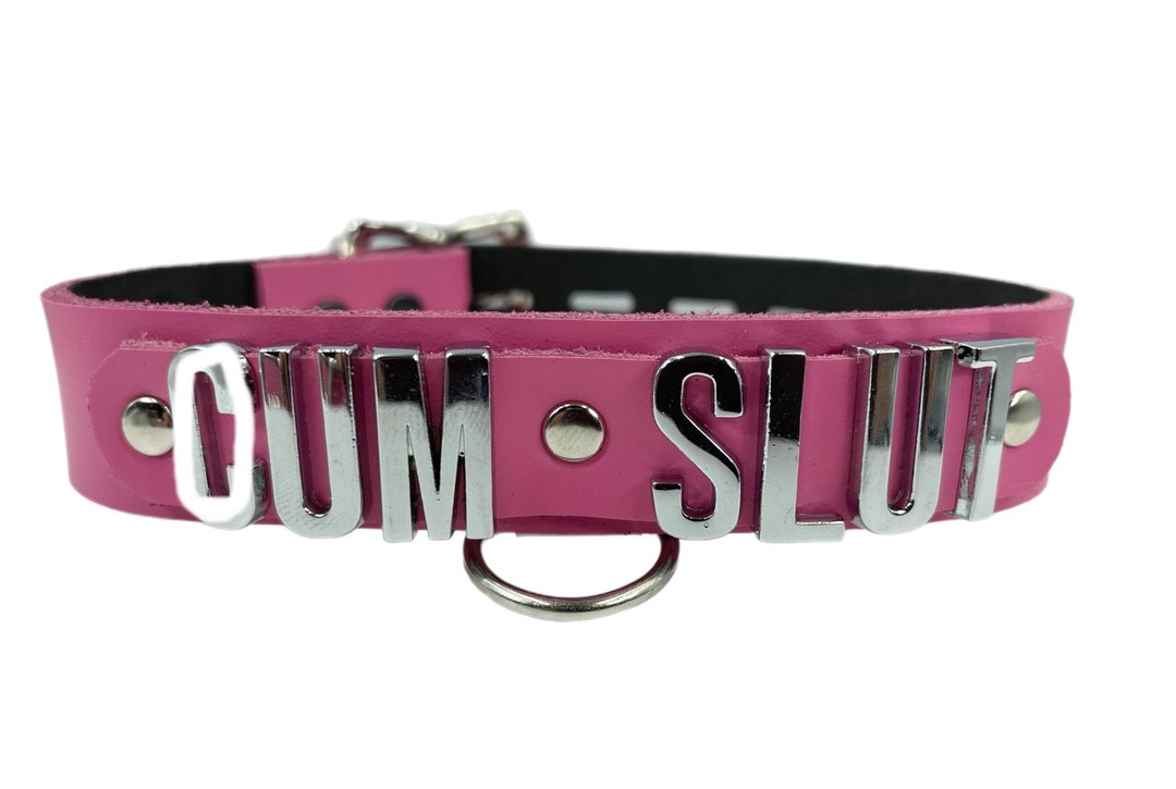 Custom Collar Sub Locking Slut Collar Choker I Choose Any Word I ...