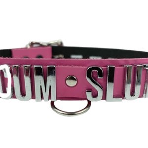 Custom Collar Sub Locking Slut Collar Choker I Choose Any Word I ...
