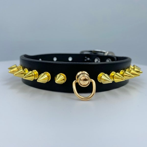 Spiked Dog Collar - Etsy