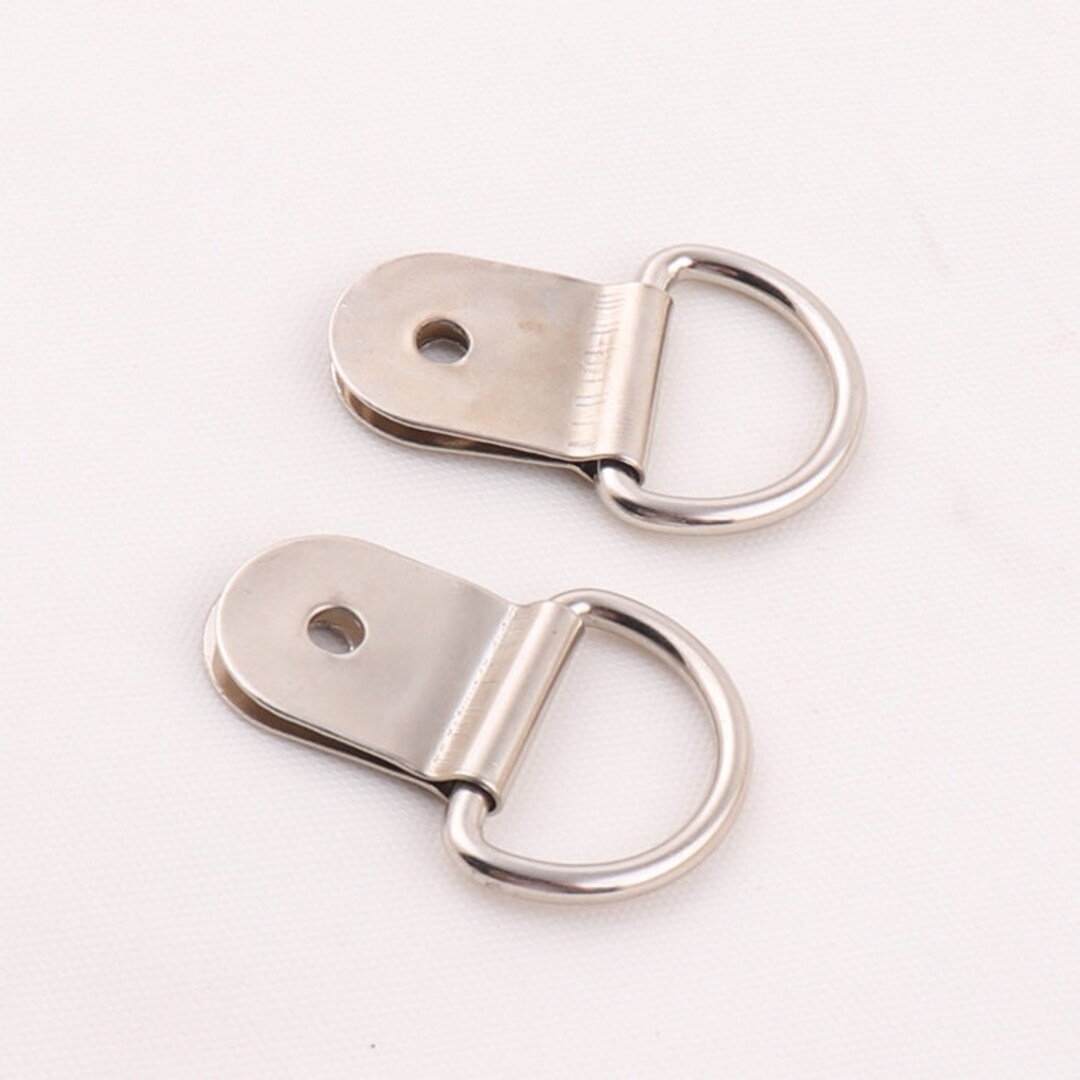10 x 36mm large heavy duty picture hanging d rings single hole - Etsy ...