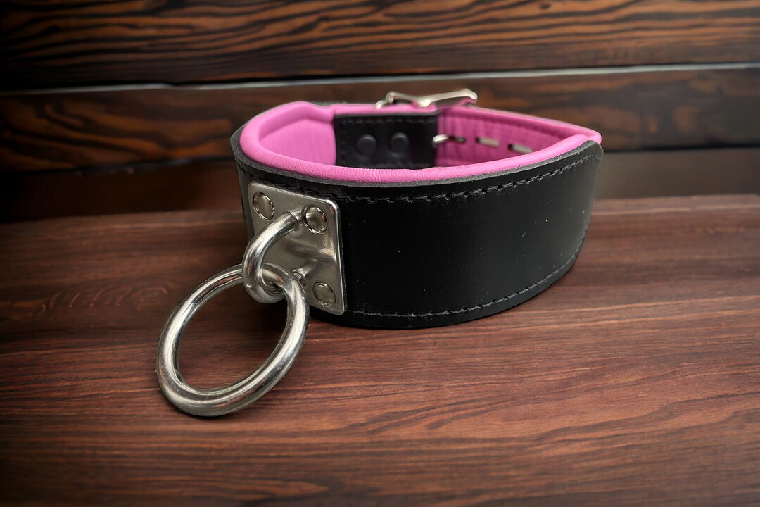 Genuine Leather Choker 50mm Wide Leather Choker Restraint I Real Padded ...