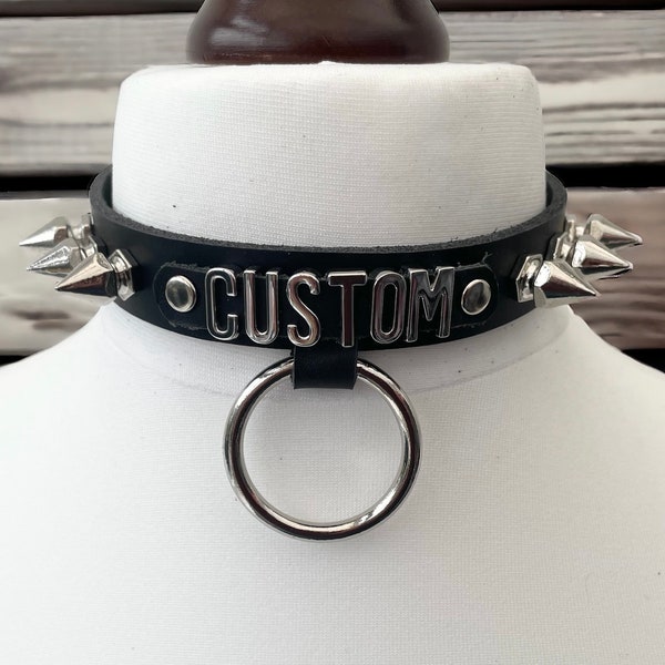 Spiked Collar Ring - Etsy