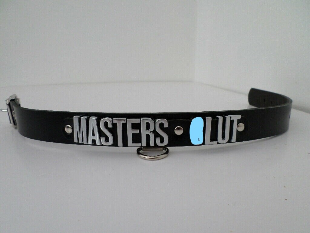 Real Leather Fetish Bondage Masters Slut Collar 24 Mm With - Etsy