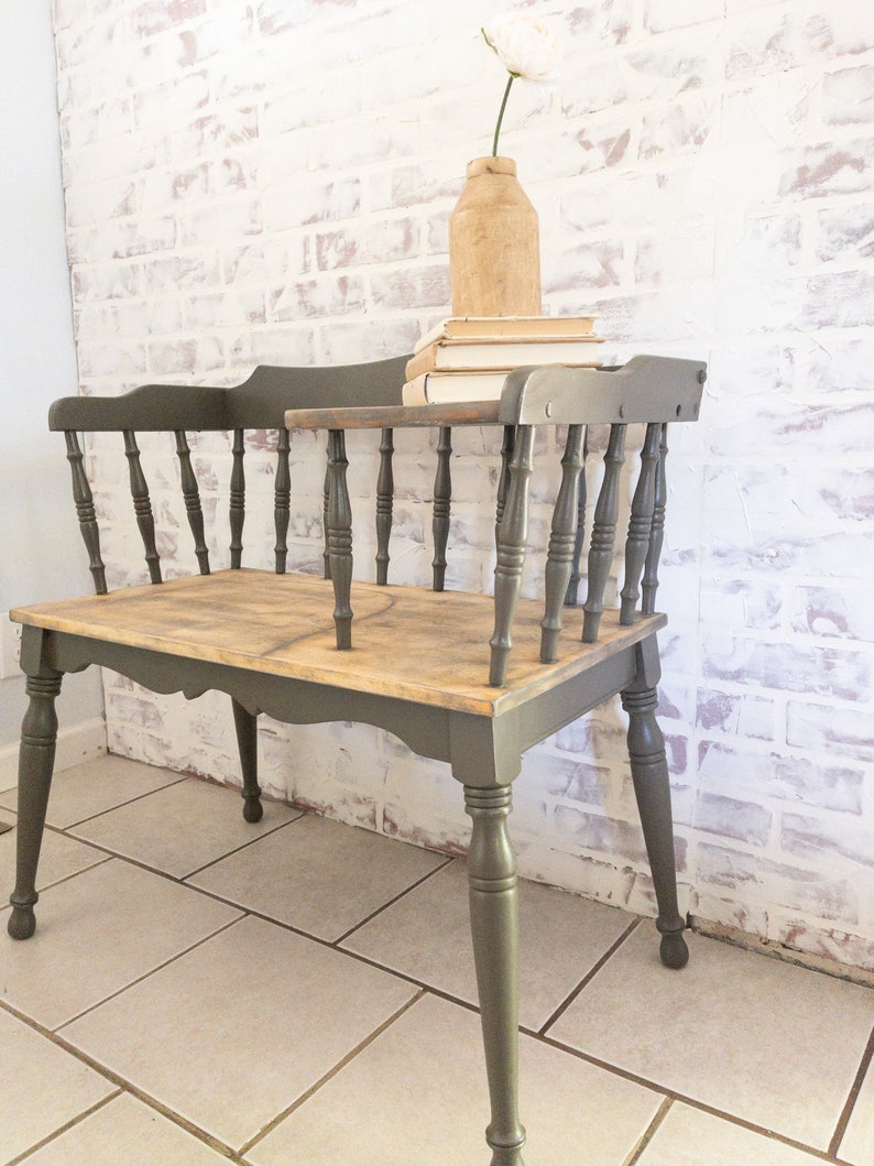 SOLD Charming Vintage Gossip Bench / Telephone Table - Etsy