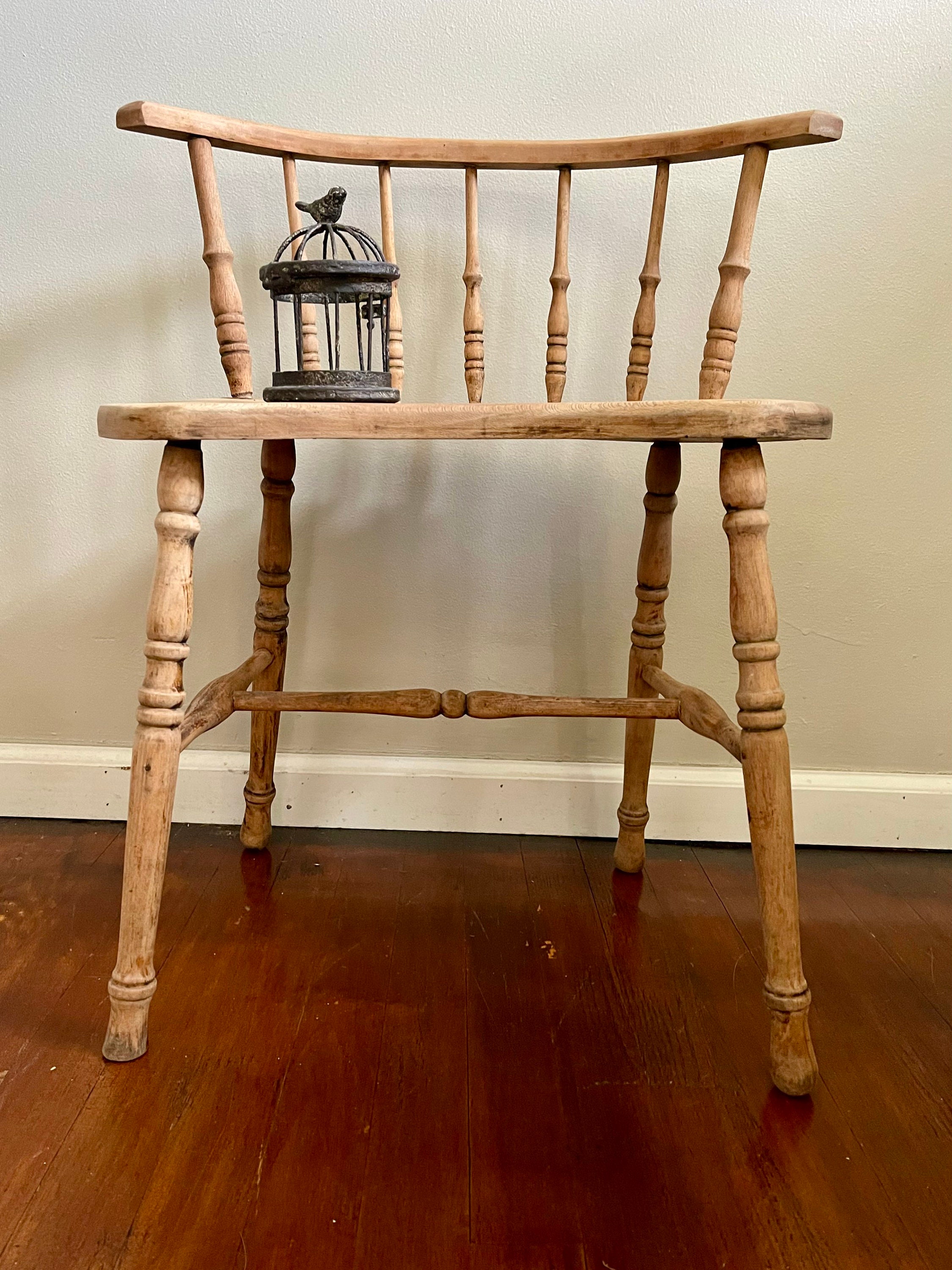 Rare Low Back Antique Windsor Chair - Etsy