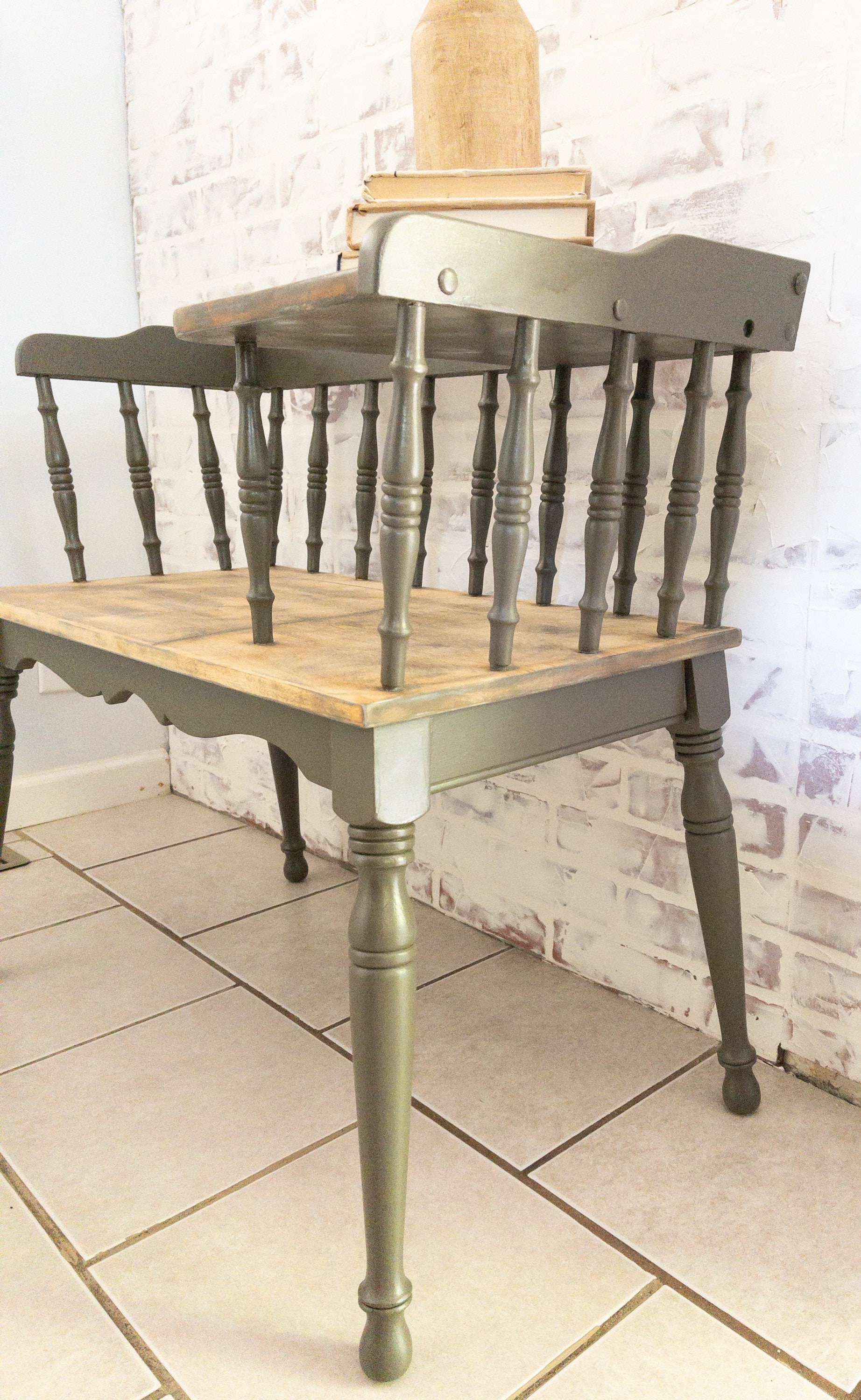 SOLD Charming Vintage Gossip Bench / Telephone Table - Etsy