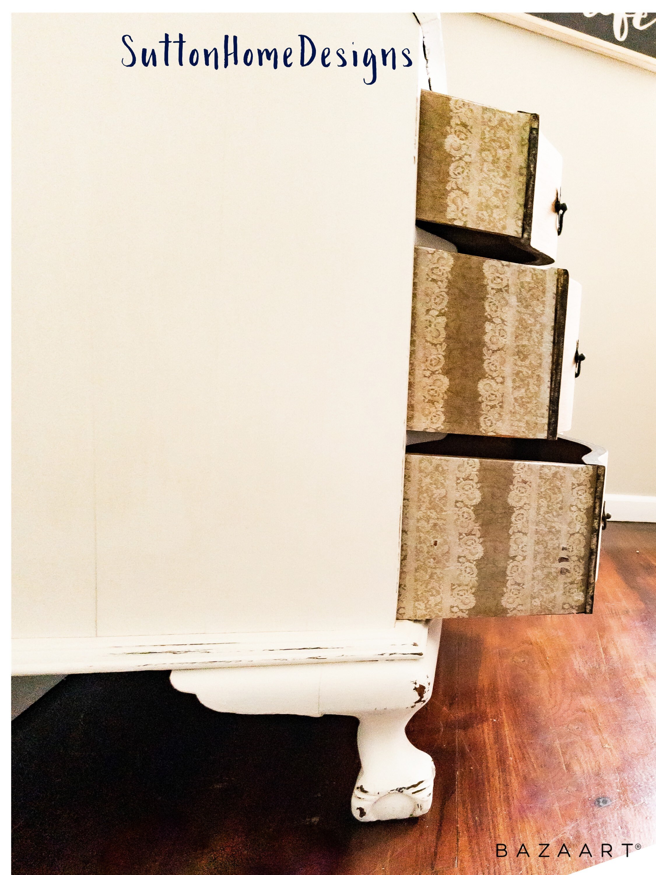 SOLD** Antique Refinished Secretary Desk With Hutch, Entryway, Living ...