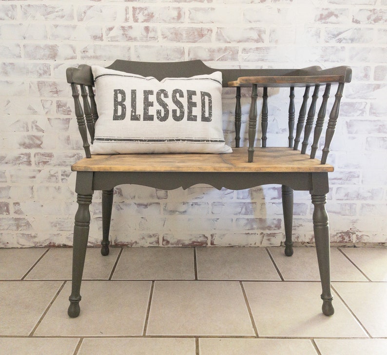 SOLD Charming Vintage Gossip Bench / Telephone Table - Etsy