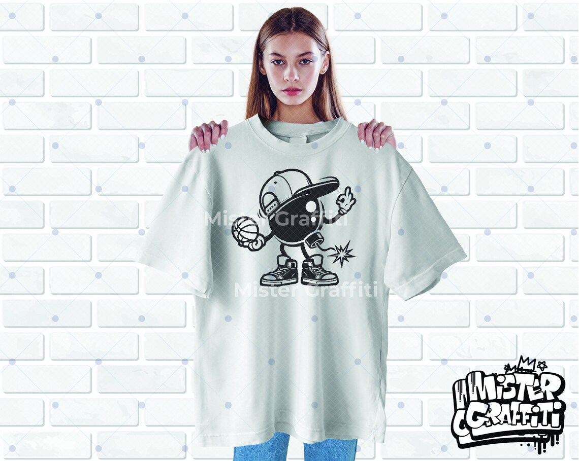 Basketball Boomer SVG, Funny Basketball Svg, Urban Svg, Graffiti SVG ...