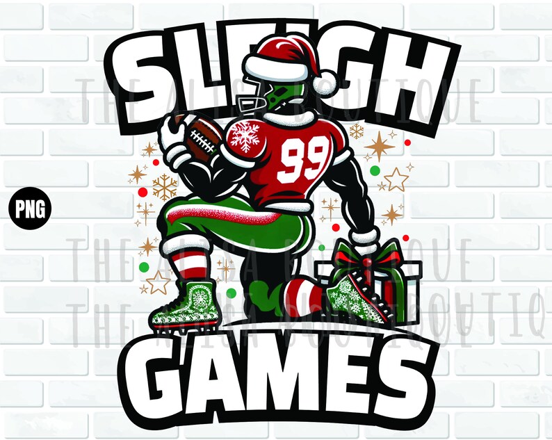 Sleigh Games, Football Christmas Png, Football Team, Football, Festive ...