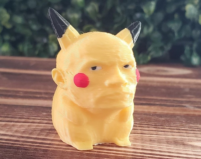 The "rockachu" Pikachu X the Rock 3D Printed Figure - Etsy