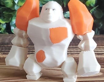 Regirock the Rock Peak Pokémon - 3D Printed Unpainted Figure - Etsy