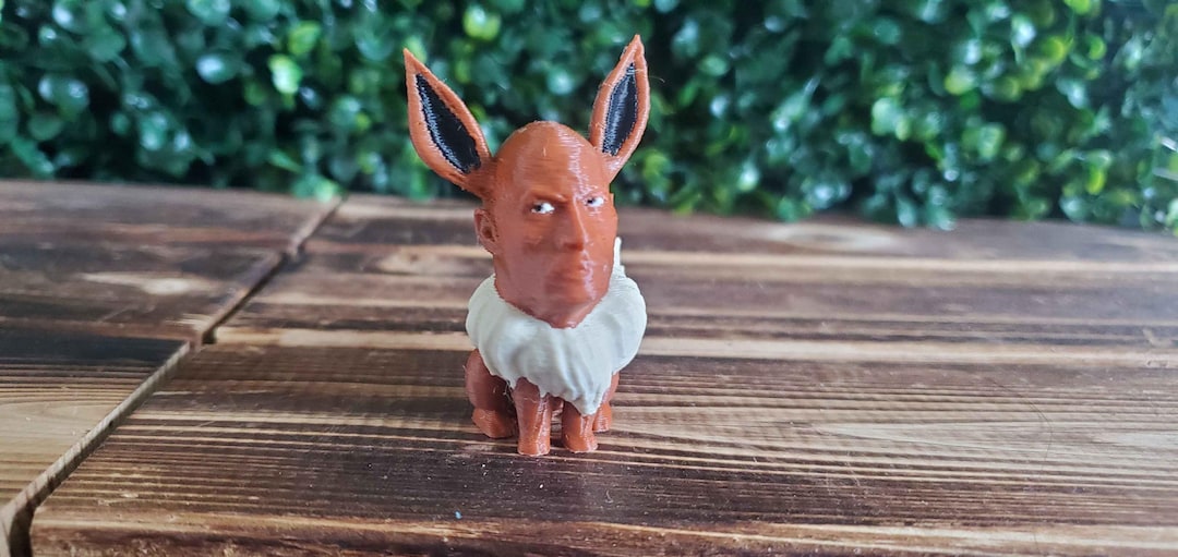 Eevee's Rock Type Evolution- Eevee X the Rock 3D Printed Figure - Etsy