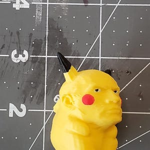 The "rockachu" Pikachu X the Rock 3D Printed Figure - Etsy