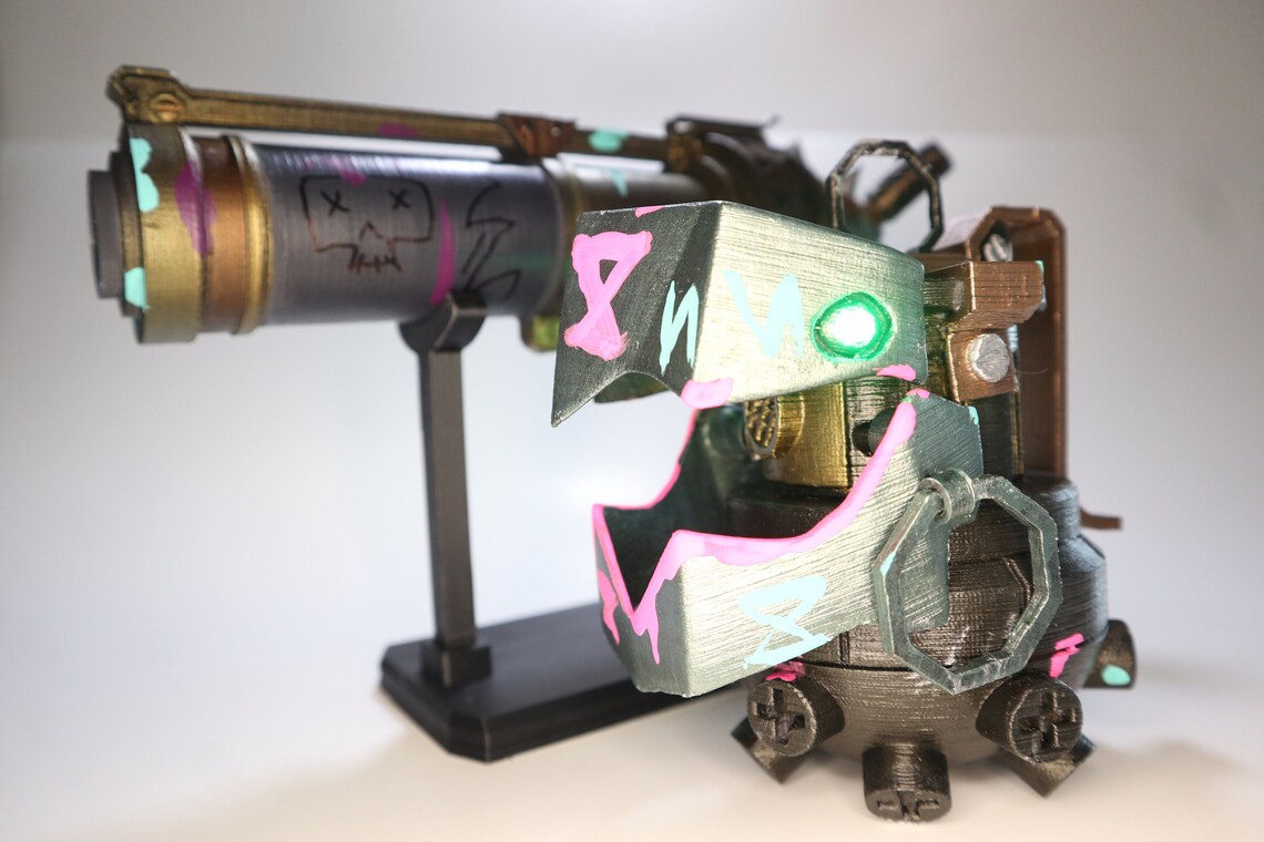 Jinx's Chomper Arcane 3D Printed Replica - Etsy