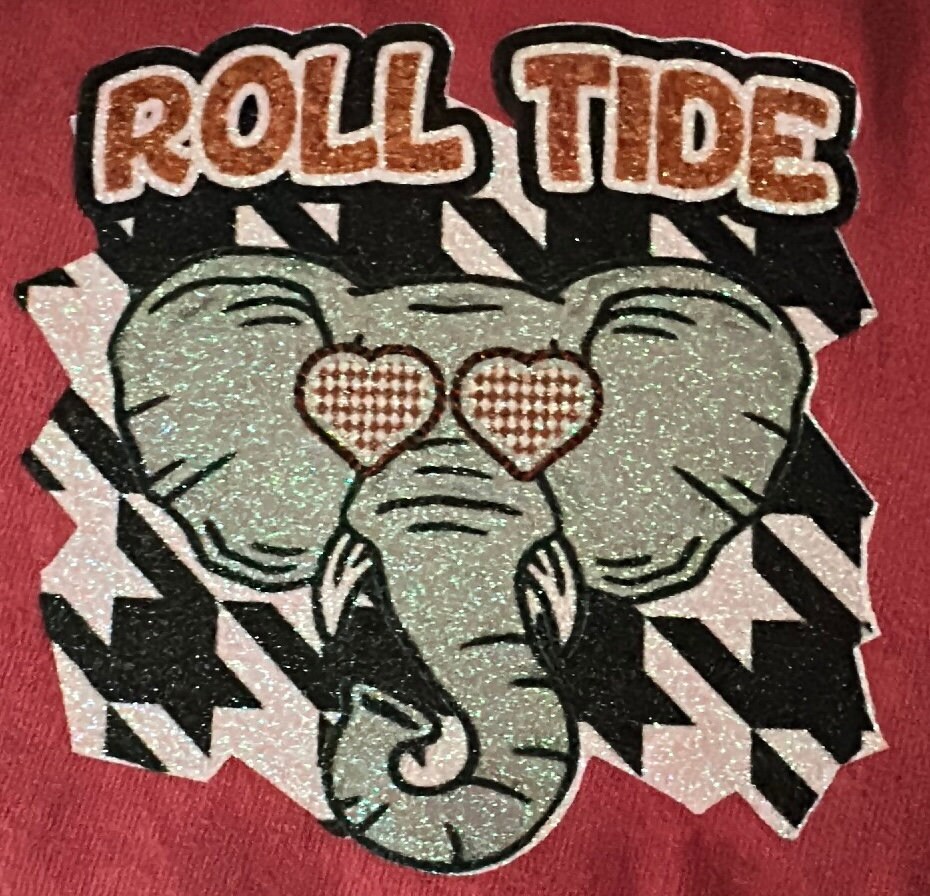 Bama Shirt, Big AL Inspired, Big AL Heart Eyes Shirt, Houndstooth Bama ...