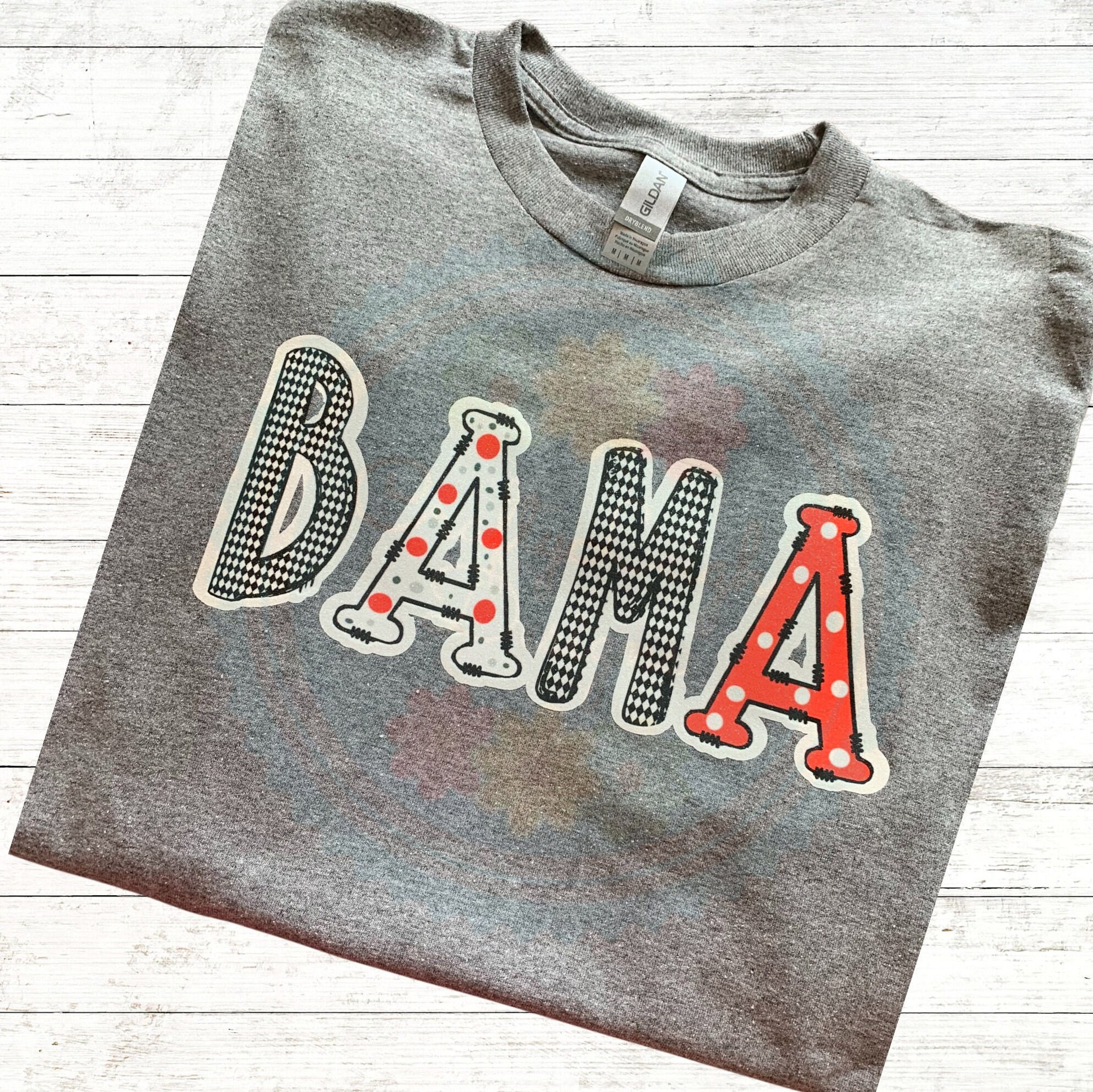 Bama Tshirt, Bama Patch Letters Shirt, Alabama Tshirt, University of ...