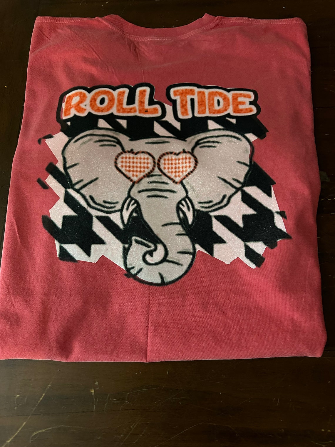 Bama Shirt, Big AL Inspired, Big AL Heart Eyes Shirt, Houndstooth Bama ...