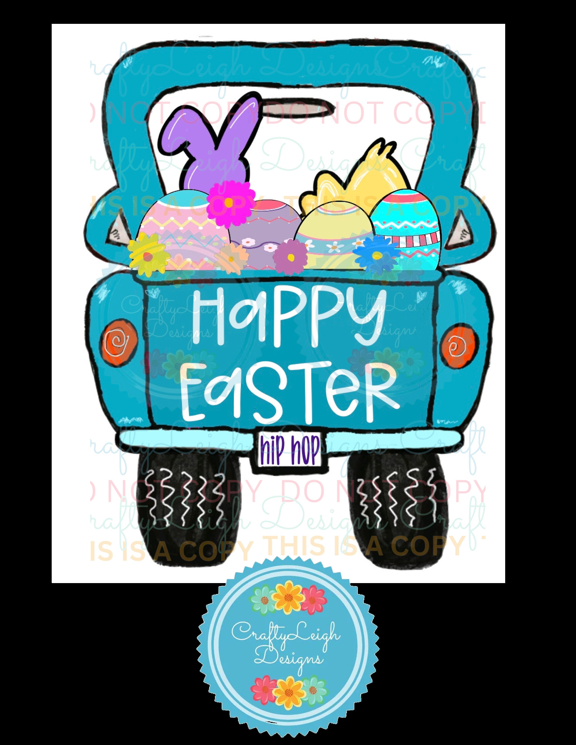 Happy Easter Pickup Truck Png, Happy Easter Truck Digital File, Easter ...