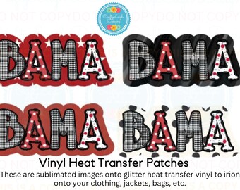 Alabama Football Houndstooth Embroidered Patch - Etsy