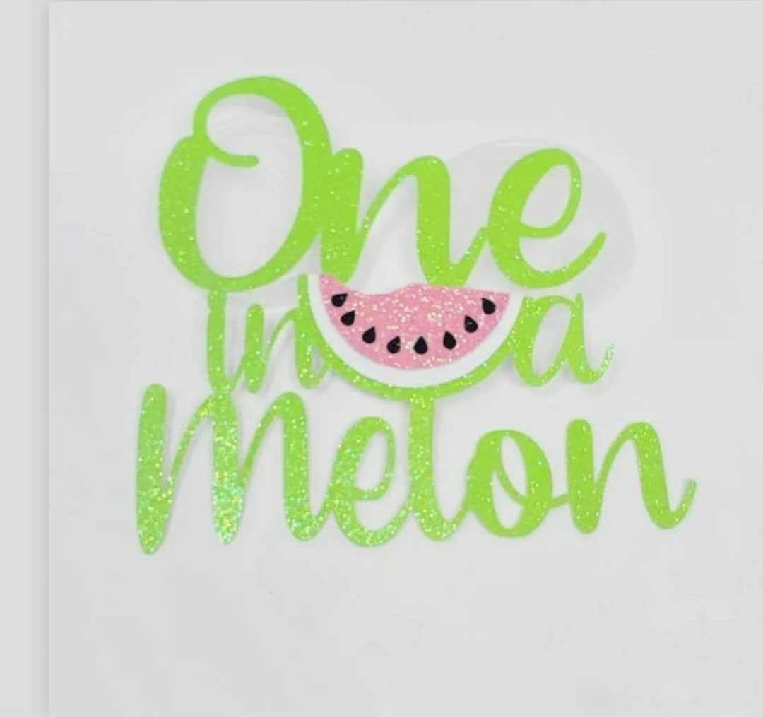 Uno en un topper de pastel de sandía melón. fiesta temática de - Etsy ...