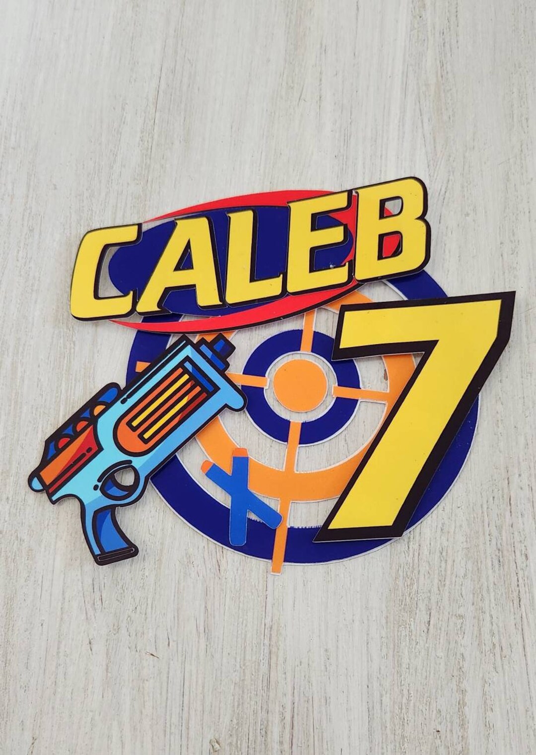 Nerf Theme Cake Topper. - Etsy