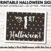 First Halloween Printable Sign - Etsy