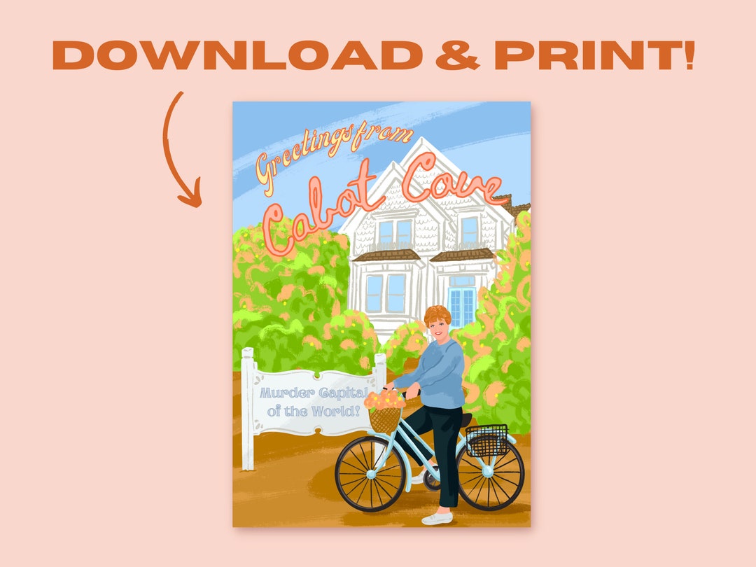 Download - "greetings From Cabot Cove" Printable Greeting Cards - Etsy
