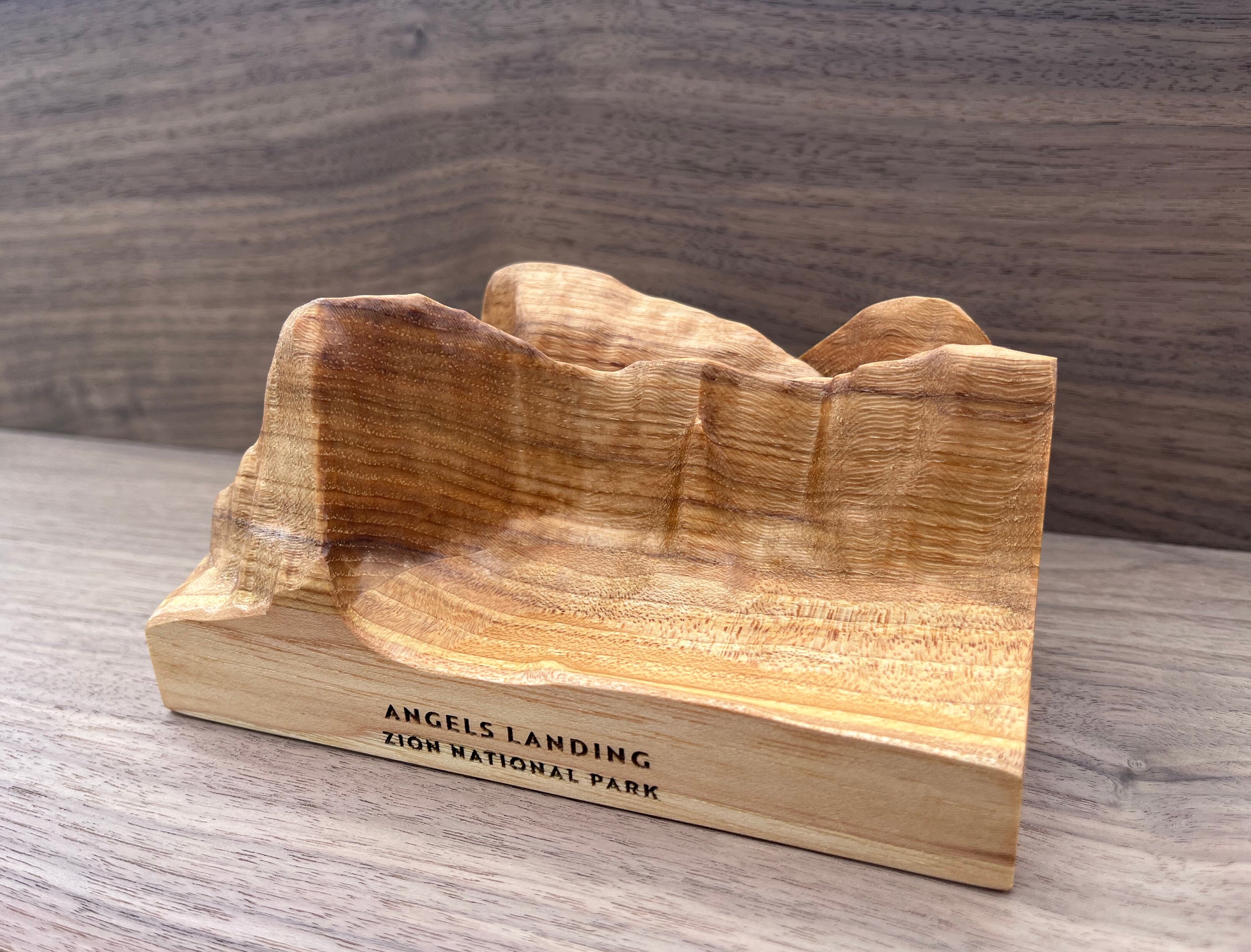 Angels Landing Topographical Carving; Zion National Park Model, Carved ...