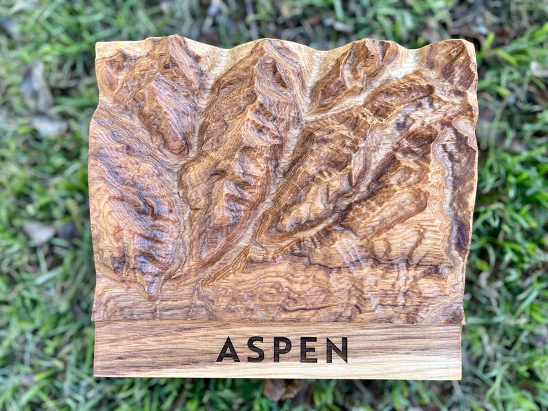 Aspen Mountains Wall Hanging, Complete With the Four Skiing Mountains ...