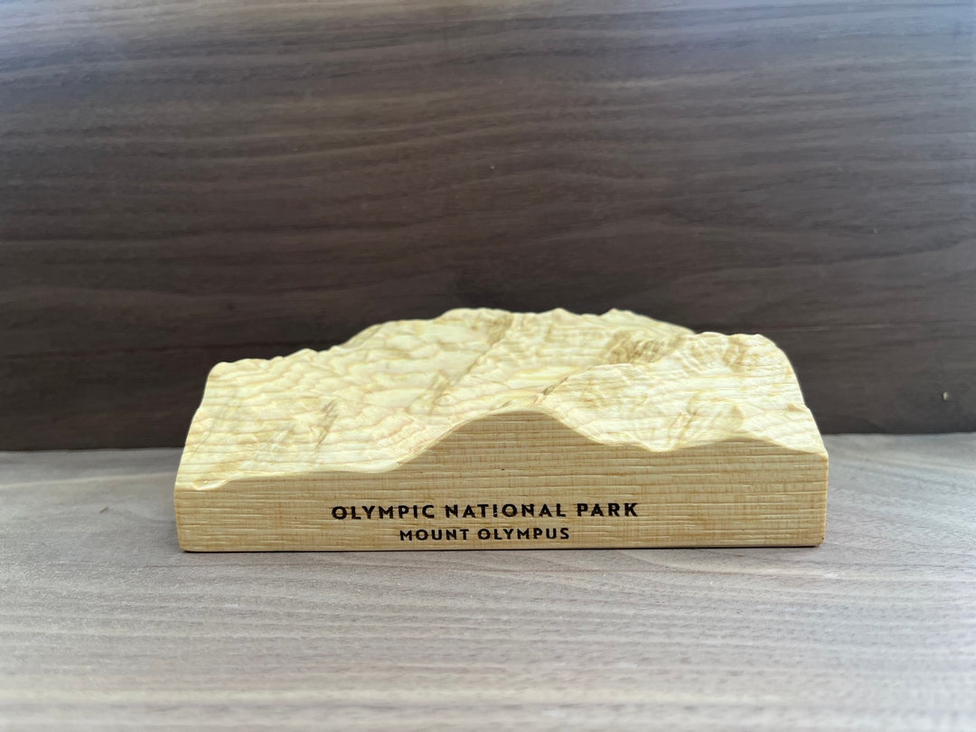 Olympic National Park Model, Topographical Carve of Mount Olympus Made ...