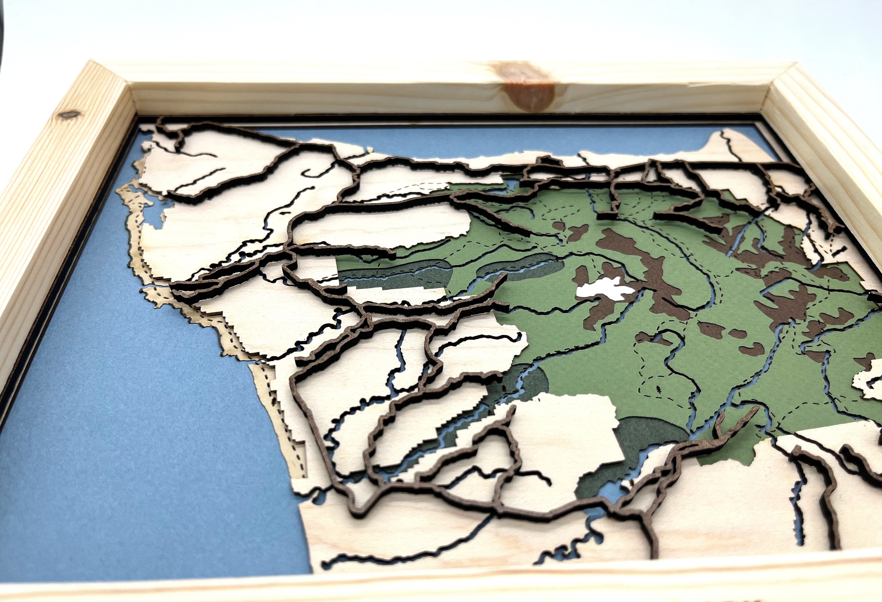 Olympic National Park Map Layered Laser Cut Topographical Map - Etsy