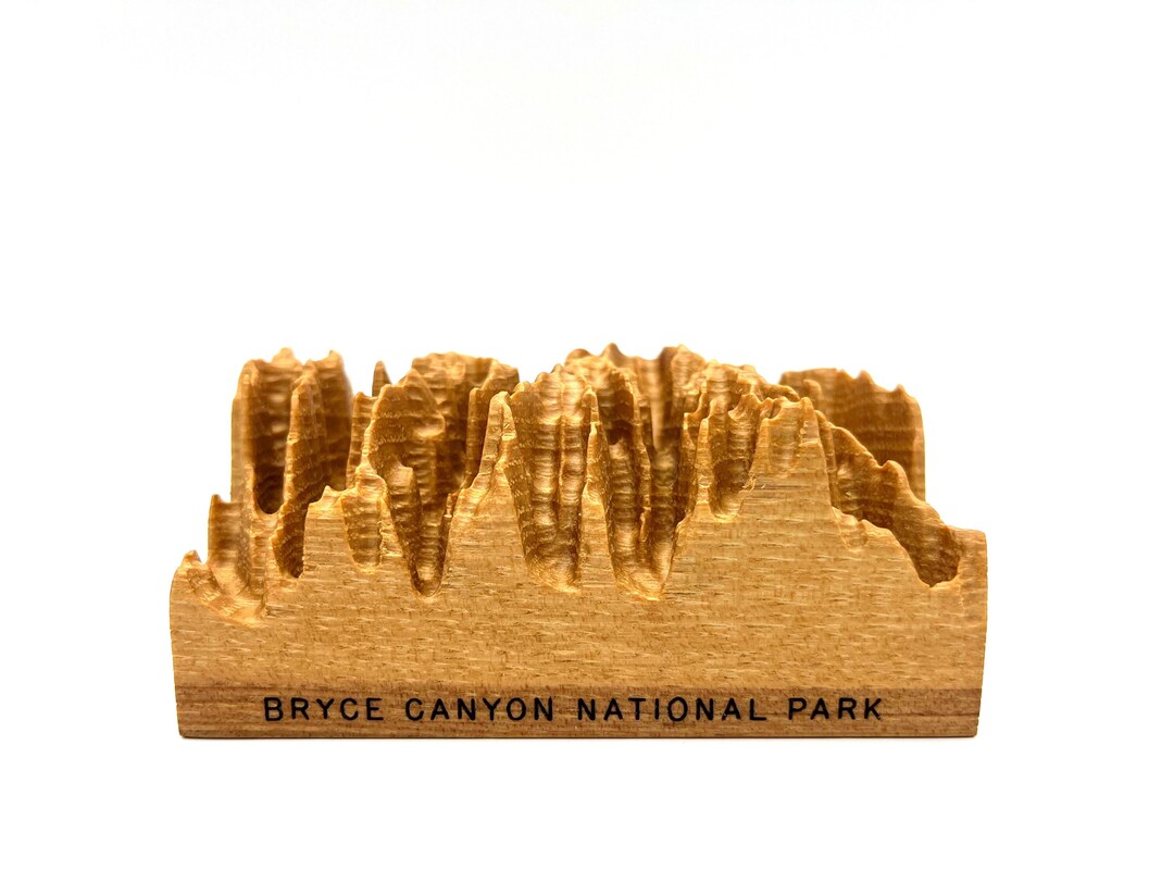 Bryce Canyon National Park Wood Carving; Solid Wood Hoodoo Topography ...