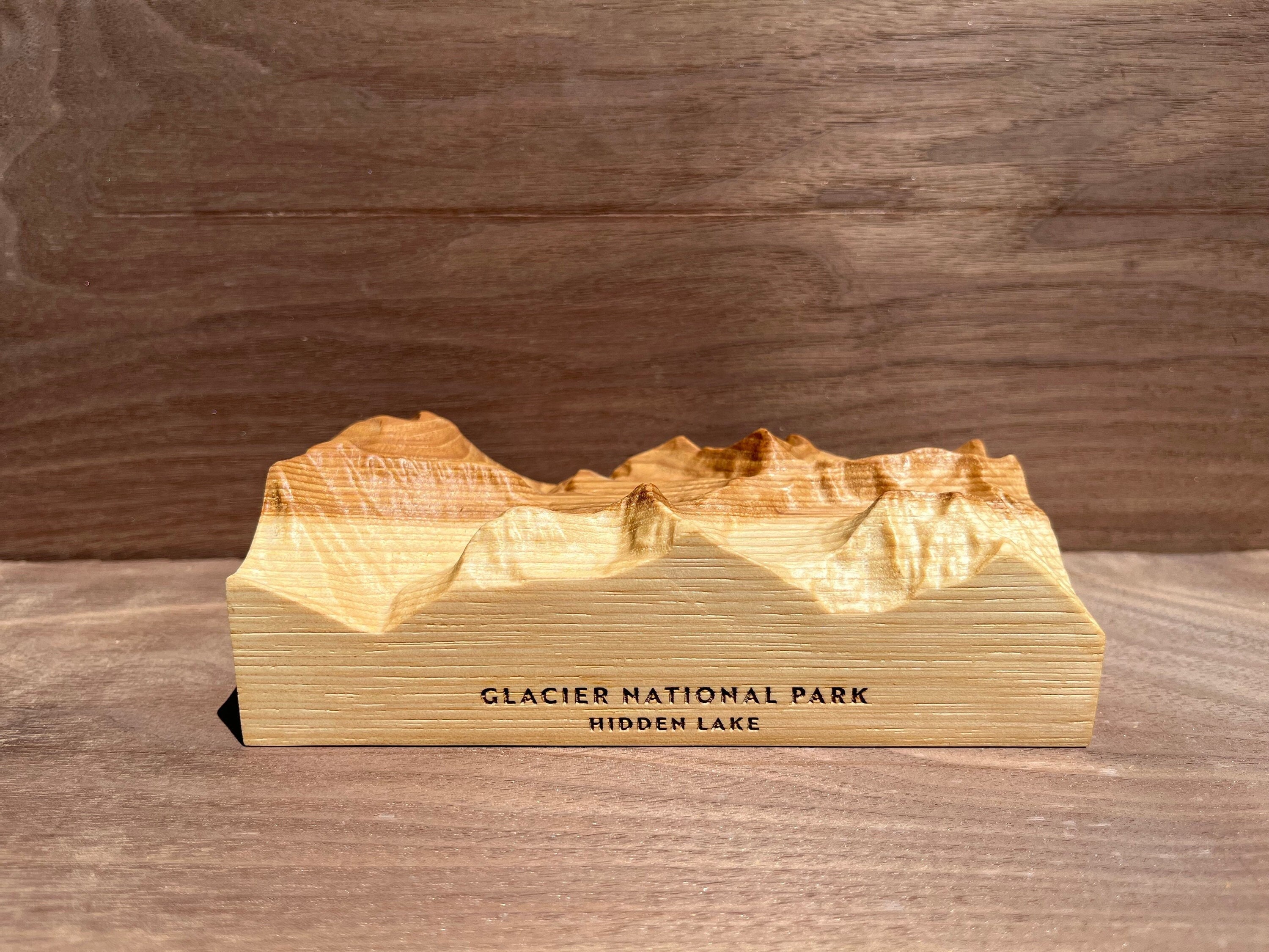 Glacier National Park Model, Topographical Carve of the Hidden Lake ...